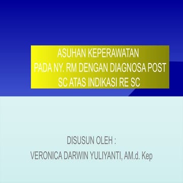 ASKEP IBU DENGAN DX POST SC ATAS INDIKASI RE SC | PPT
