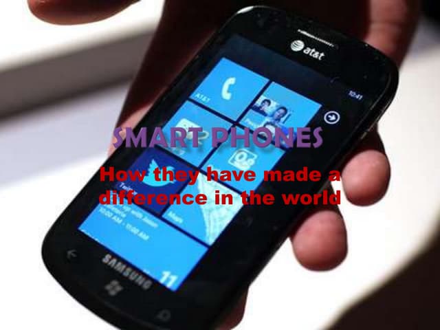 Positive effects of smartphones