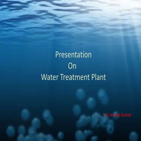 Power point at water treatment plant | PPT