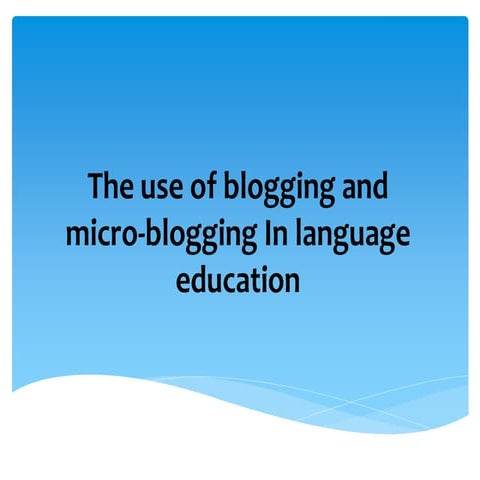 Powerpoint blogging and microblogging | PPTX