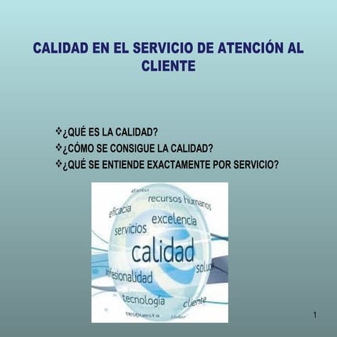 Power point calidad t1 | PPT