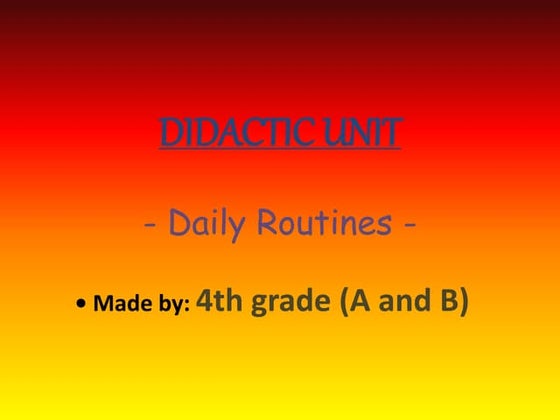 My Daily Routine | PPT