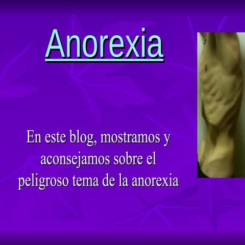 Anorexia y bulimia powerpoint | PPTX