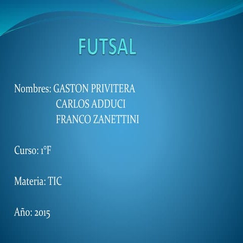 Power point de futsal | PPTX