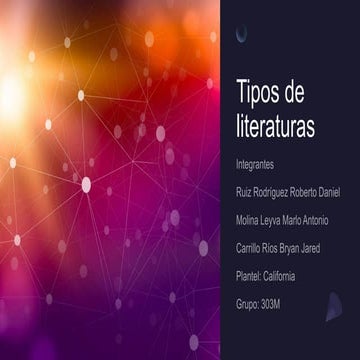 Power point de Literatura | PPT