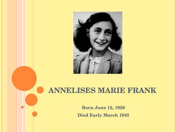 Anne frank | PPT
