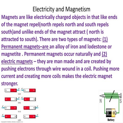 Power point electricity and magnetism (4) | PPTX