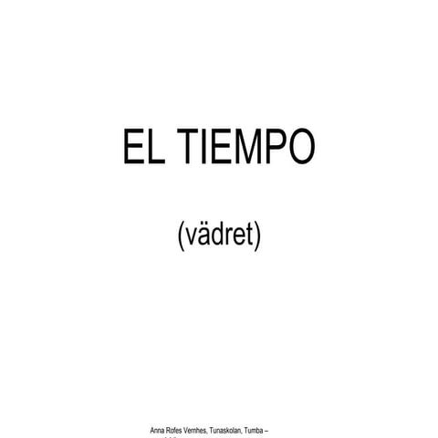 Powerpoint El Tiempo | PPT | Weather | Science