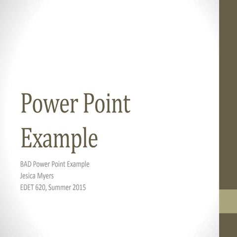 Power point example bad | PPTX