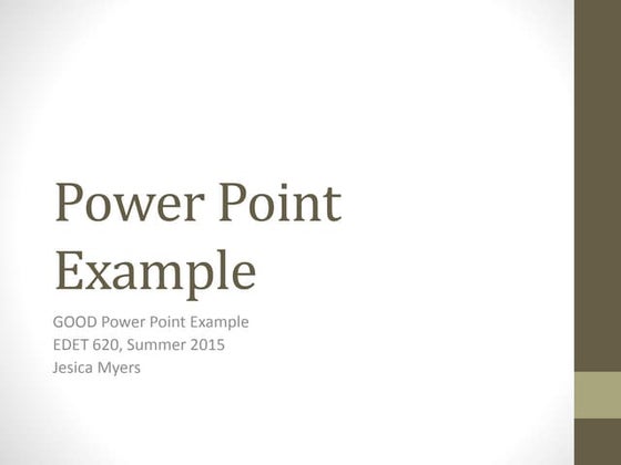 Non linear power point example | PPTX