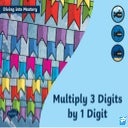 Powerpoint explanation multiply 3 digits by 1 digit