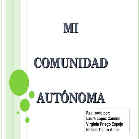 Mi Comunidad Autónoma | PPT