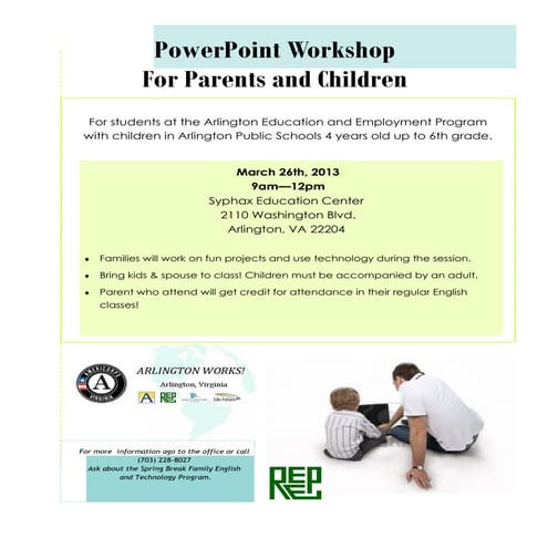 Power point family workshops.reep
