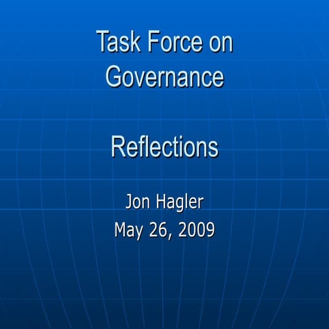 Task force on governance | PPT