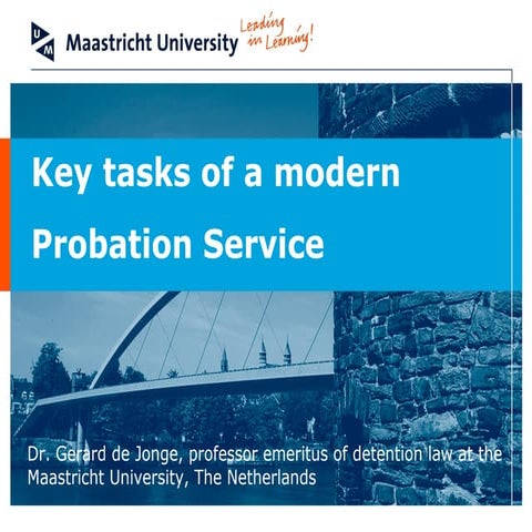 Key tasks of a modern Probation Service | PPT