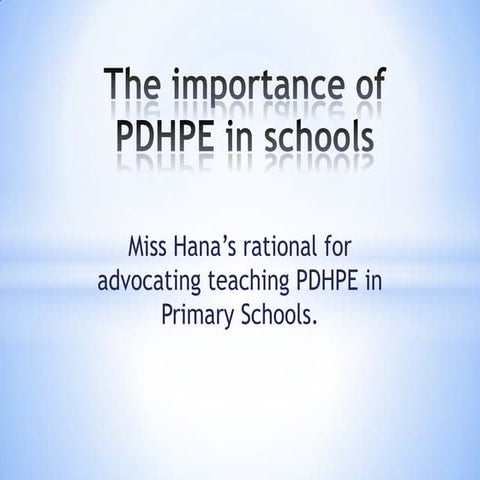 Pdhpe Pptx