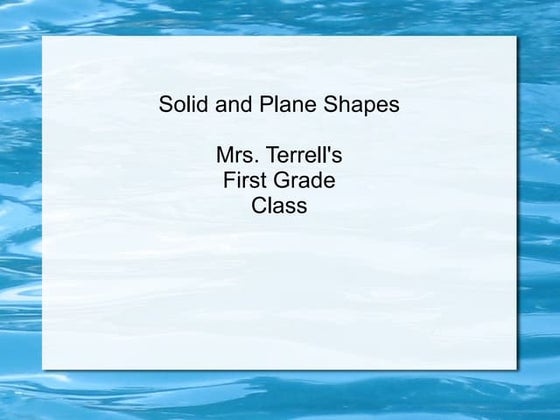 Properties of 3 d shapes | PPT