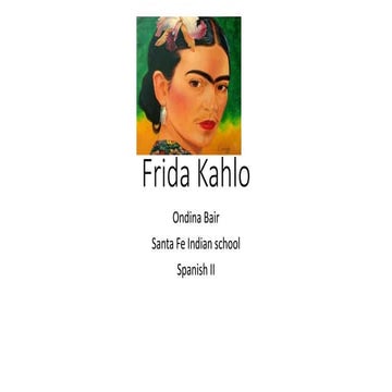 Powerpoint frida kahlo | PPTX