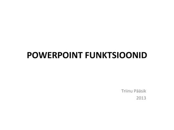 Esitlus2 minu eestimaa | PPT