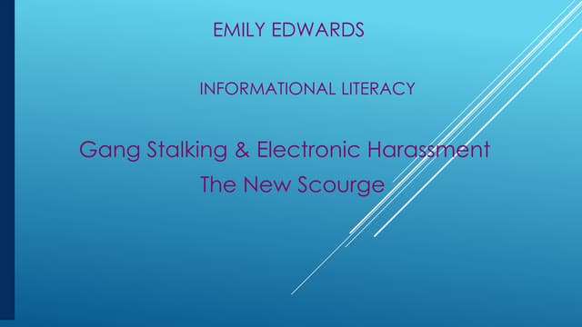 Gang Stalking A survival guide for Targeted Individuals | PDF
