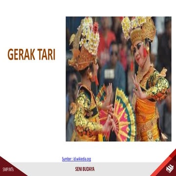 Power Point Gerak Tari.pdf - SENI BUDAYA - PRAKARYA | PDF