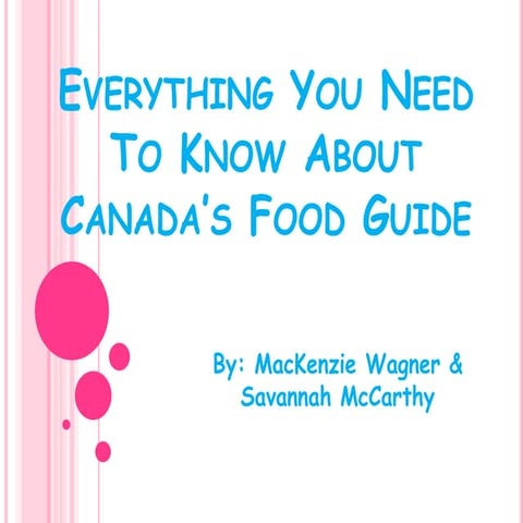 Canadian food guide | PPT