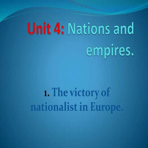 Rise of Nationalism in Europe, History class 10 cbse | PDF