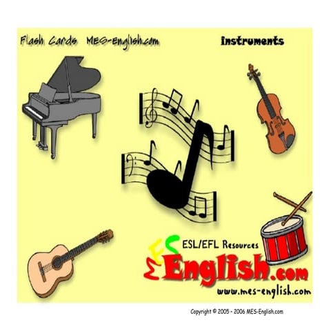 Powerpointinstruments english | PPT | Music | Entertainment