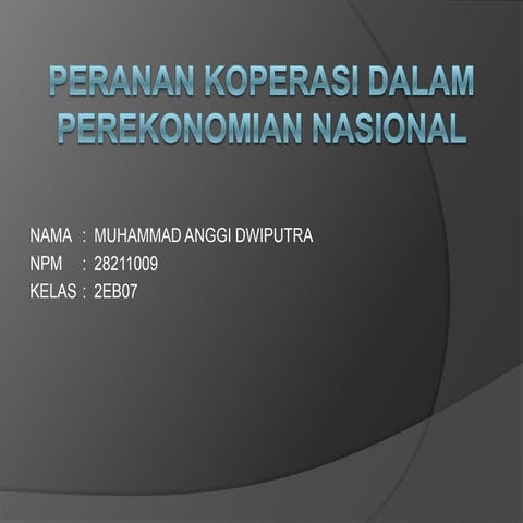 Powerpoint koperasi | PPTX