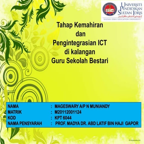 Powerpoint kpt 6044 ulasan jurnal 1 m20112001124 | PPTX