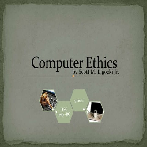 PPT Lab Assignment - Computers - Computer Ethics | PPT