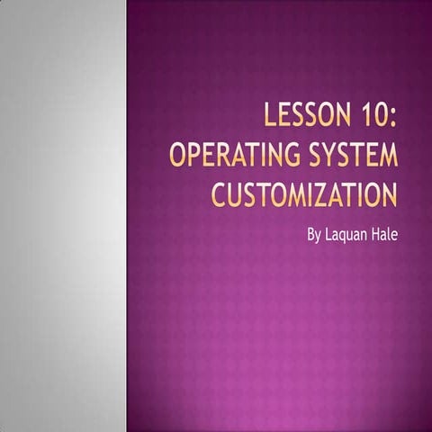 Lesson 10 Powerpoint | PPT