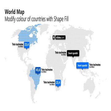 PowerPoint maps global regional dotted design in vector graphics | PPT