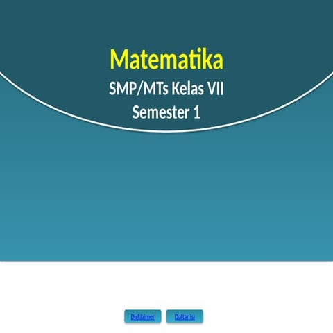 Power Point Matematika kelas 7 BAB Bilangan | PPTX