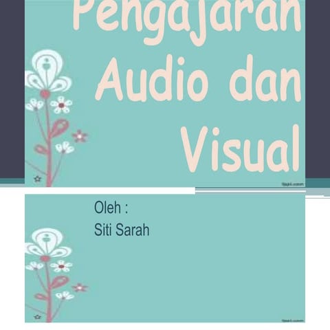 Media Pengajaran Berbasis Audio Visual | PPTX