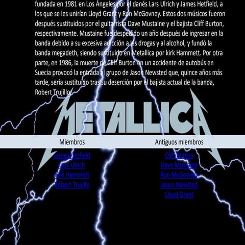 Metallica presentation | PPTX