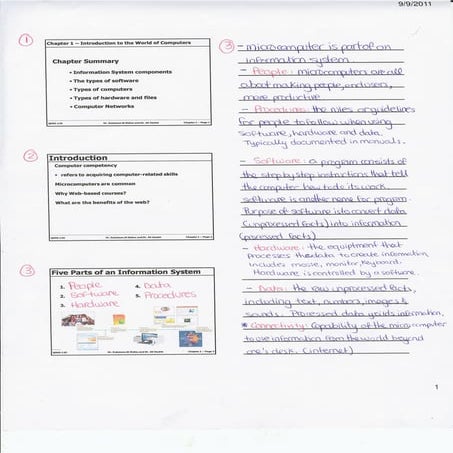 Powerpoint notes chapter 1 | PDF | Computing | Technology & Computing
