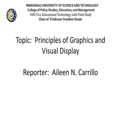 visual display | PPTX