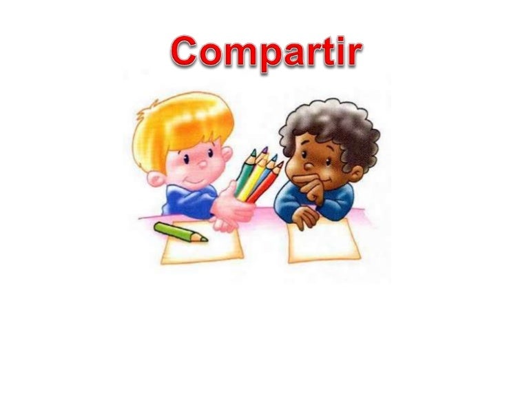 DIAPOSITIVAS CON ACCIONES COMO COMPARTIR Y TRABAJAR EN EQUIPO.