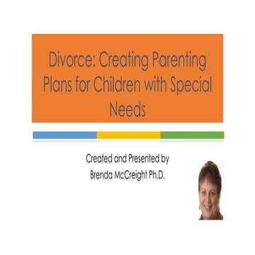 Powerpoint parenting plans for children with special needs | PPTX