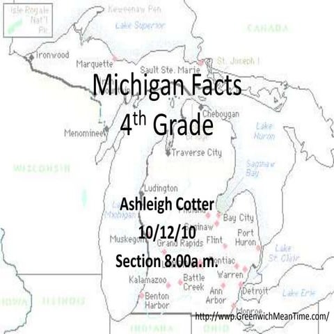 Timeline of michigan’s history edu 290 | PPTX