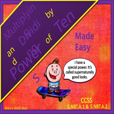 Multiplying and dividing decimals by powers of ten | PPTX