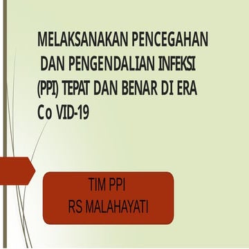 tugas Penyuluhan POWER POINT PPI RS SOSIALISASI | PPTX