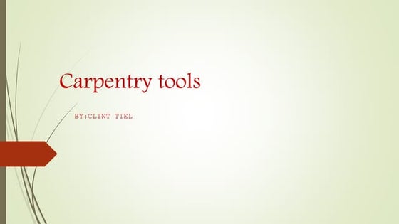 Introduction to carpentry and joinery | PDF