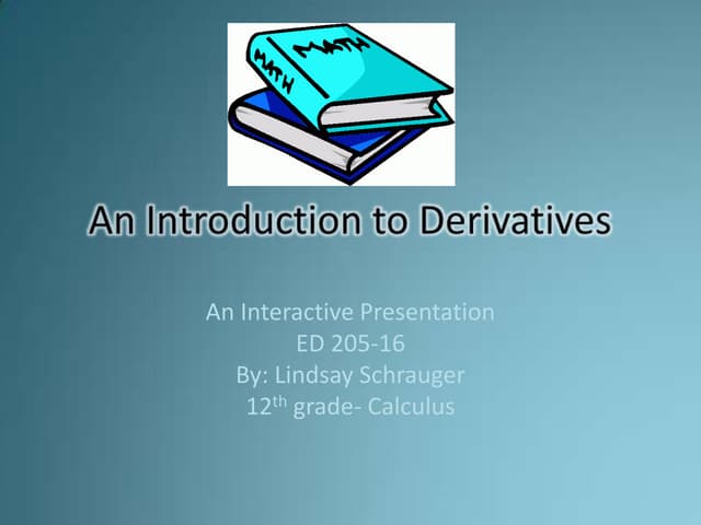 Lesson3.1 The Derivative And The Tangent Line | PPT