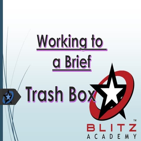 Blitz Brief - Trash Box | PPTX