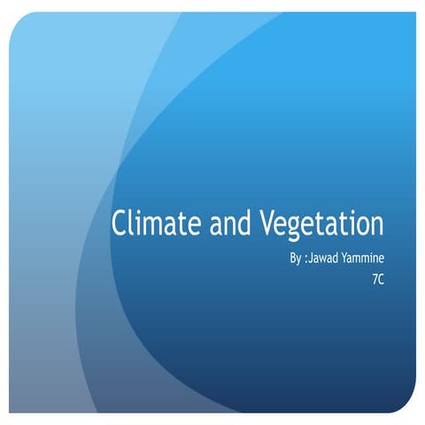 climate and vegetation | PPTX