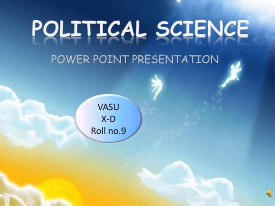 Power Sharing Chapter 1(Civics) class 10 | PPT