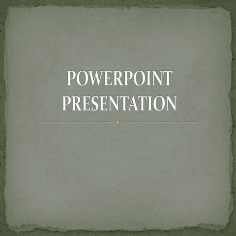 Powerpoint presentation | PPTX