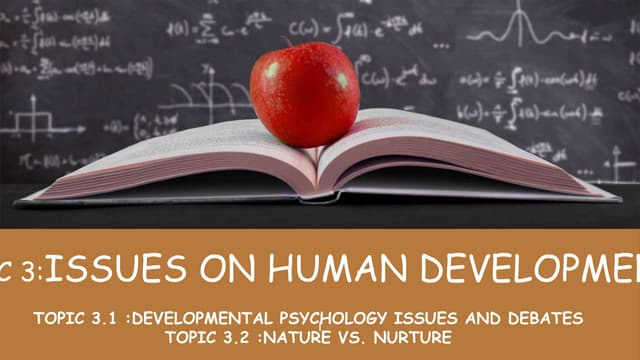 Educ 201 issues on human development | PPTX
